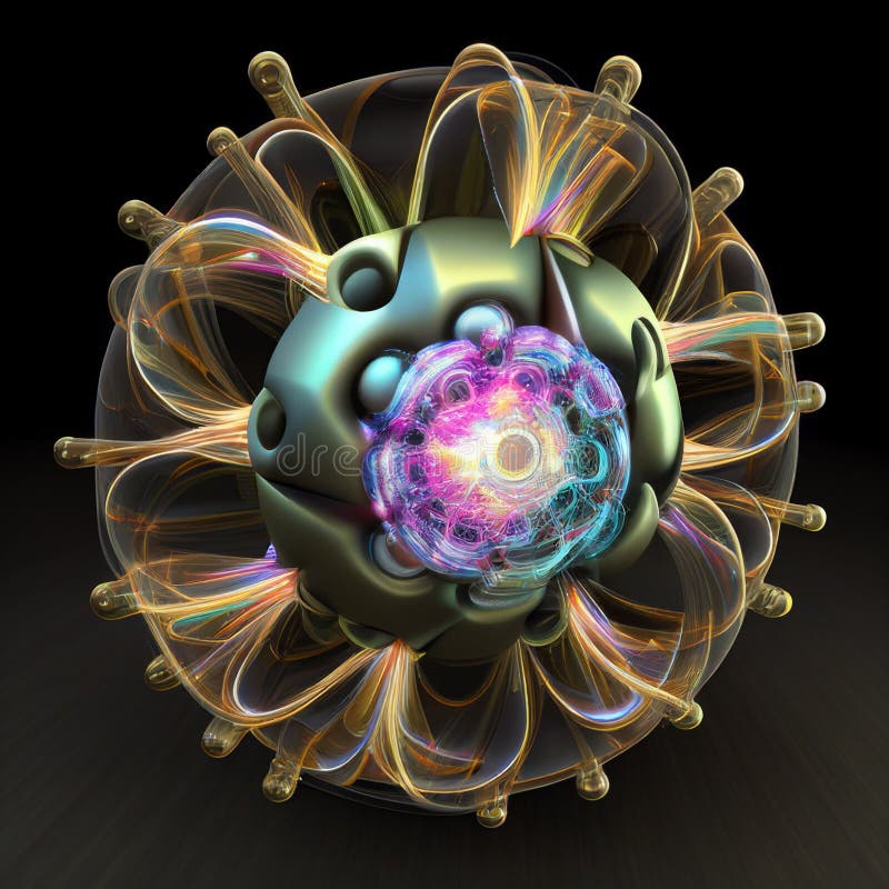 Inner Structure of Quantum Particle. Higgs Boson Stock Photo - Image of ...