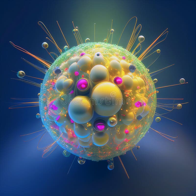 Inner Structure of Quantum Particle. Higgs Boson Stock Photo - Image of ...