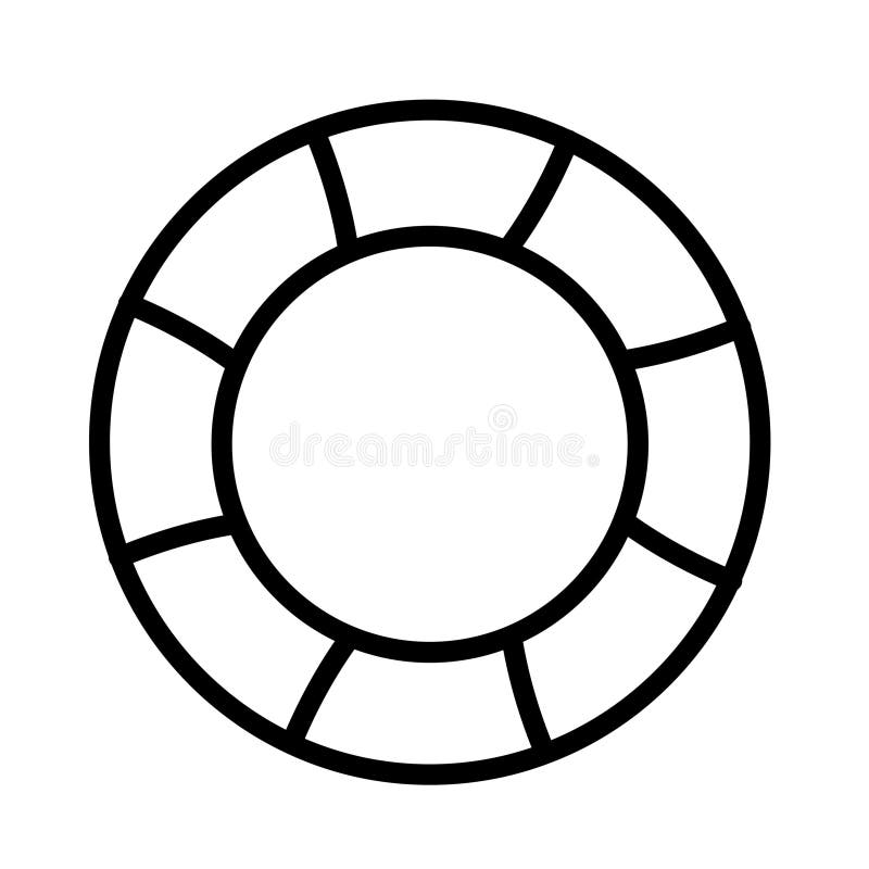 Inner Tube Vector Icon Easily Modify. Stock Vector - Illustration of ...
