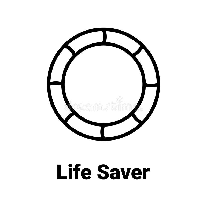 Inner Tube Vector Icon Easily Modify. Stock Vector - Illustration of ...