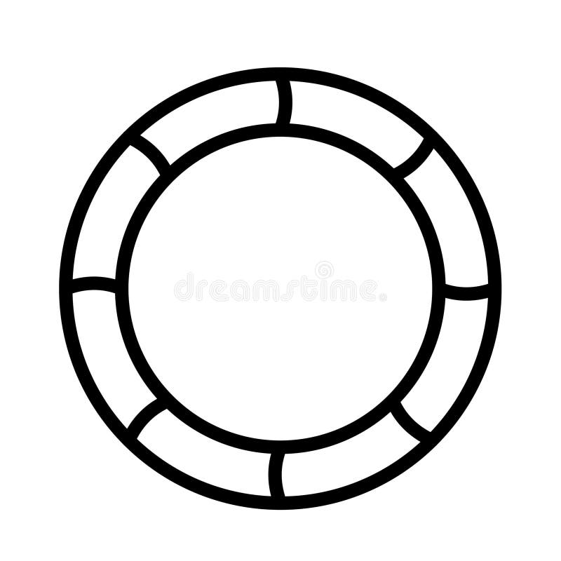 Inner Tube Vector Icon Easily Modify. Stock Vector - Illustration of ...