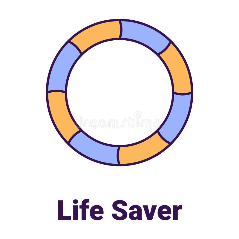 Inner Tube Vector Icon Easily Modify. Stock Vector - Illustration of ...