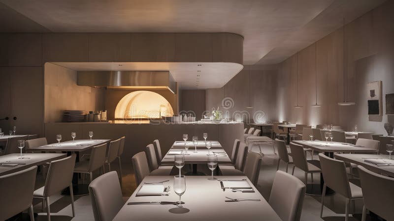 The Inner Vista of a Modern Restaurant Stock Image - Image of room ...