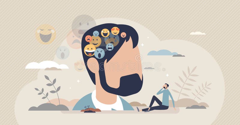 Inner Voice As Different Emotion and Feeling Reflections Tiny Person ...