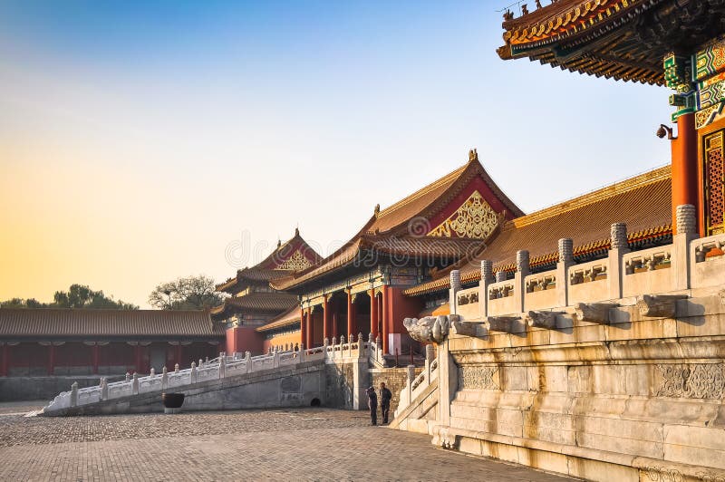 Inner Wall and Gates at the Imperial Palace in Beijing Editorial Image ...