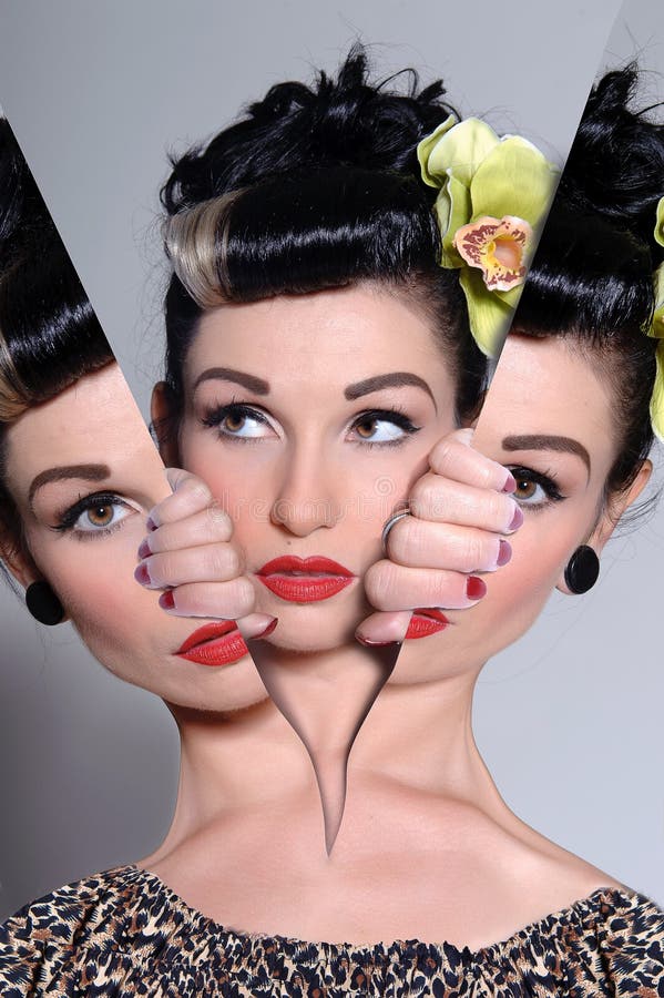 Split Personality - in Two Minds Concept Stock Photo - Image of bipolar ...