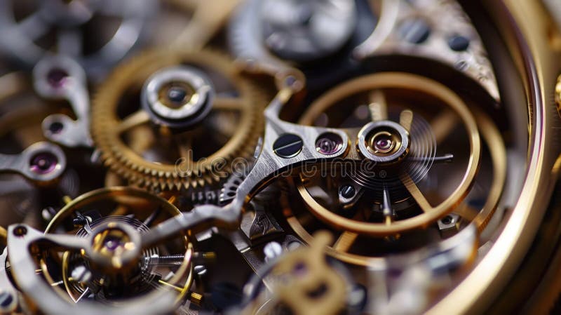The Inner Workings of a Beautiful and Exquisite Watch Stock ...