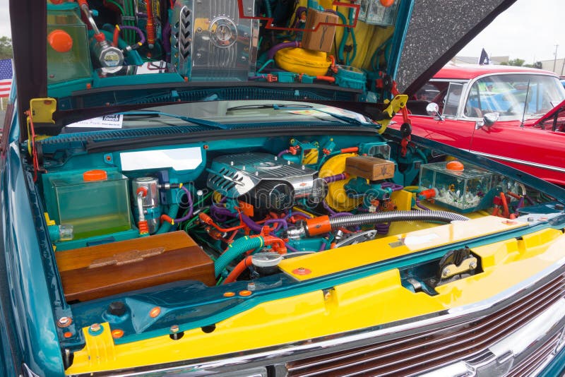 The Inner Workings of a Classic Car As Seen at a Show in Ocala ...