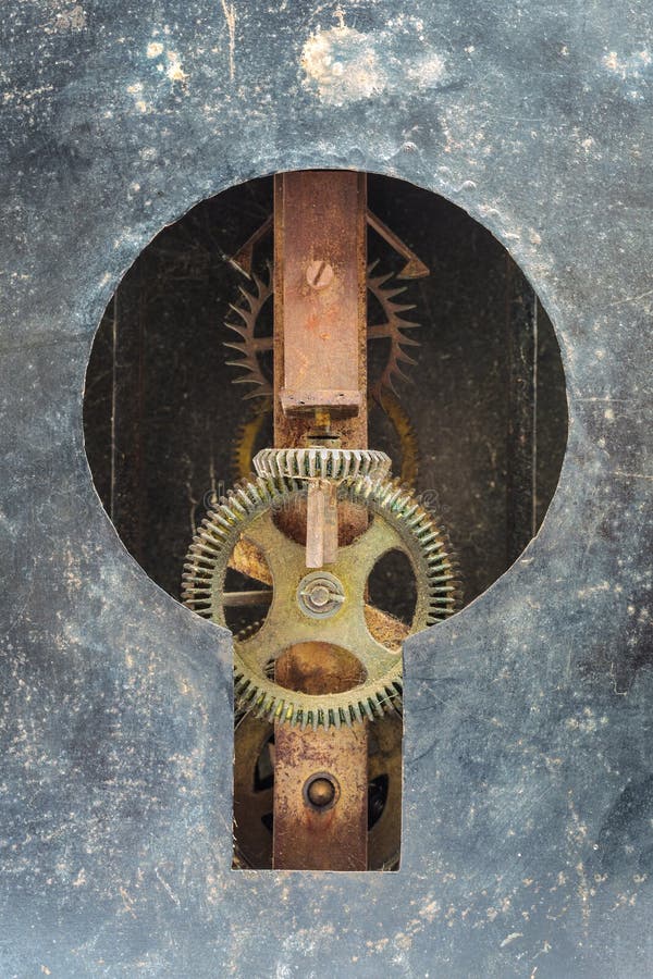 Clock inside stock photo. Image of rusty, spring, close - 1146378