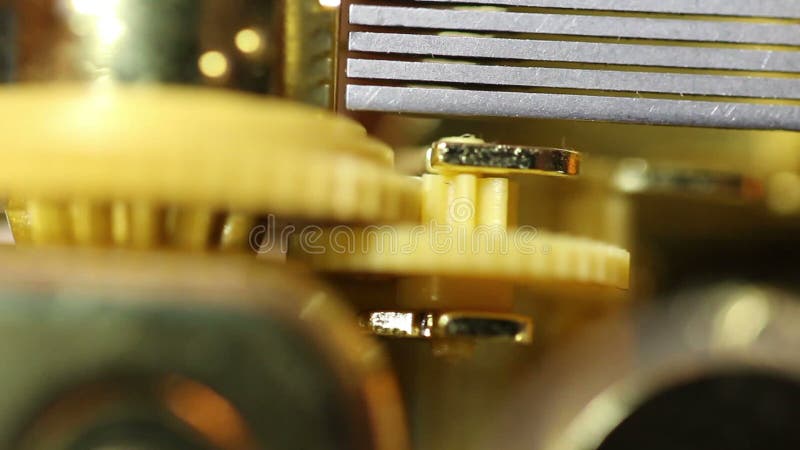 Inner Workings of Music Box Stopping 50 Speed Stock Footage - Video of ...