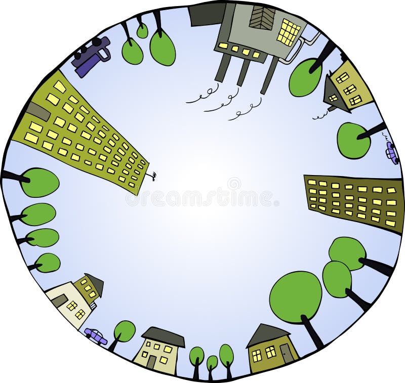 Inner world stock vector. Illustration of global, globe - 14336713