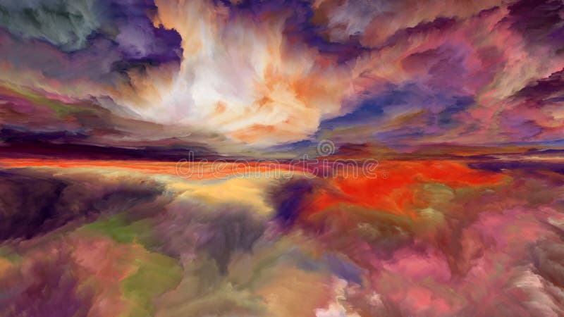 Beyond Abstract Landscape stock illustration. Illustration of backdrop ...