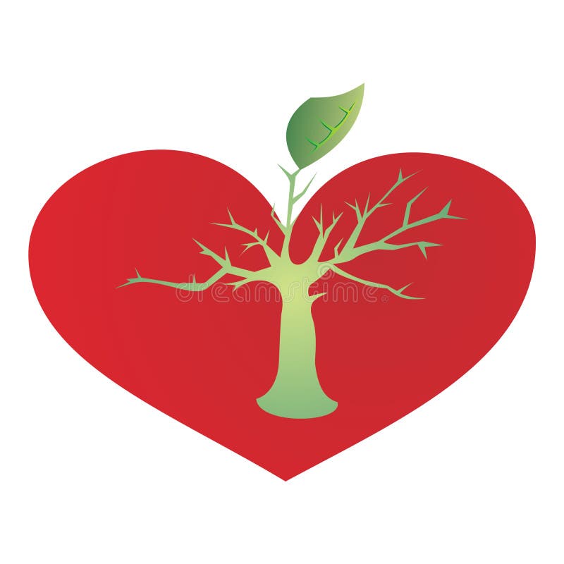 Inneres Und Wachsender Baum Vektor Abbildung - Illustration von liebe ...