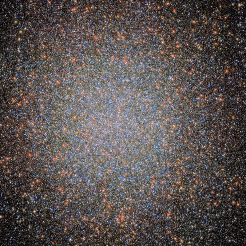 Innermost Region of the Globular Star Cluster Omega Centauri Stock ...