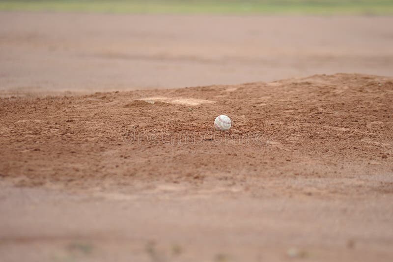 Between Innings of the Game. Stock Image - Image of sitting, mound ...