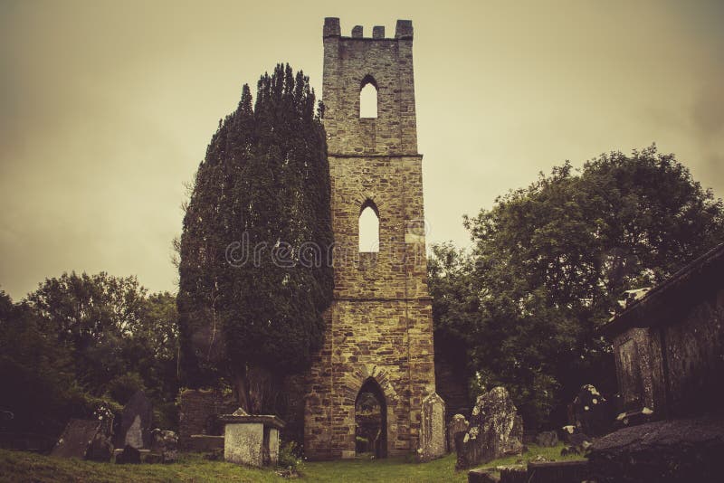 Innishannon Old Church Tower Stock Image - Image of dark, british: 66577969