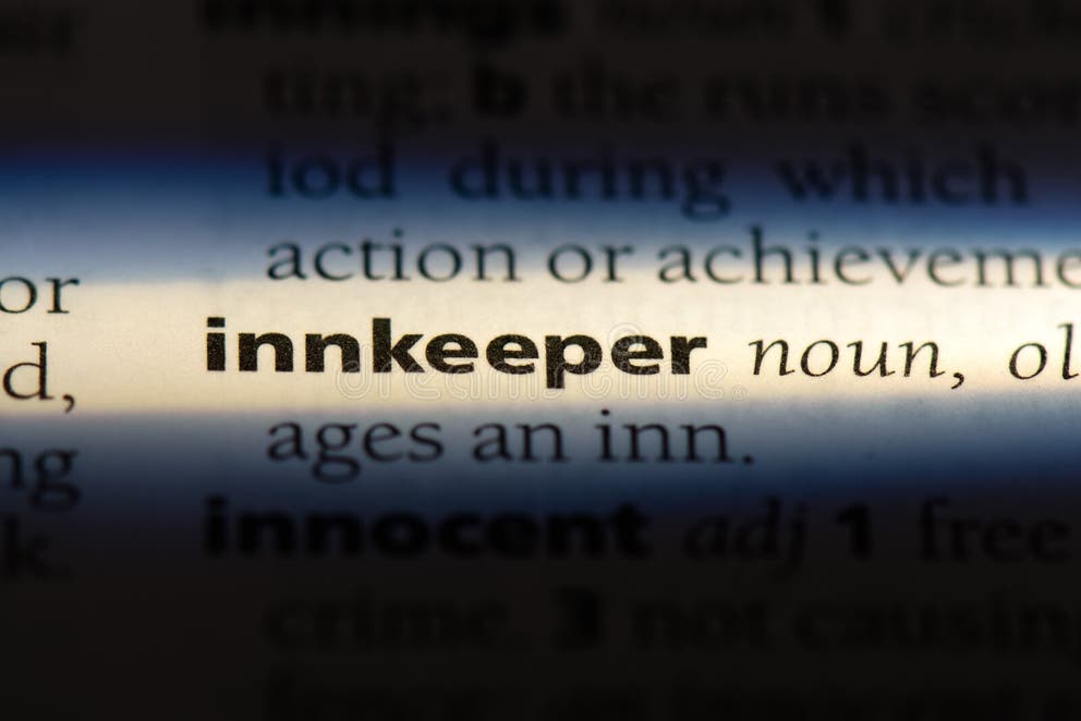 Innkeeper stock photo. Image of concept, english, word - 126531354