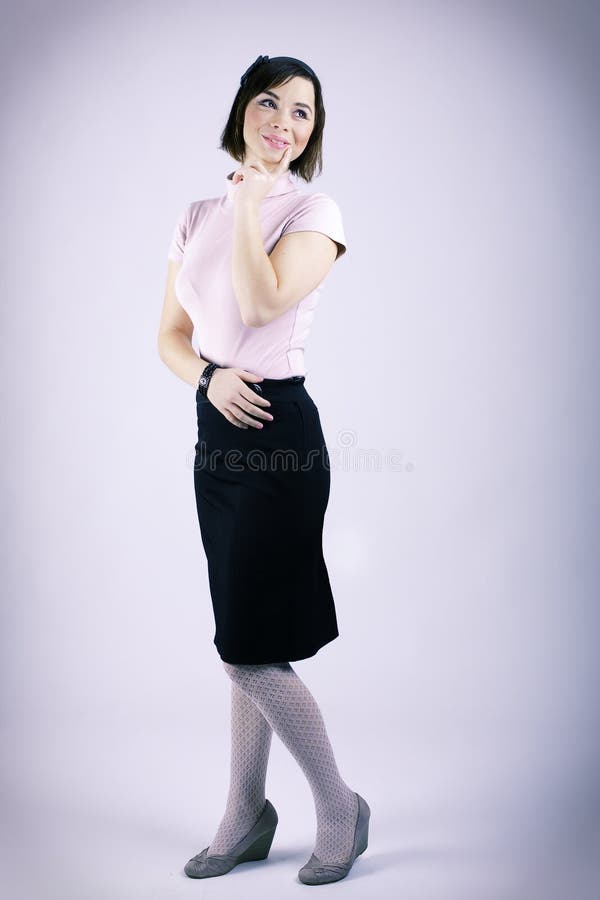 Innocent stock photo. Image of face, pensive, isolated - 25616876