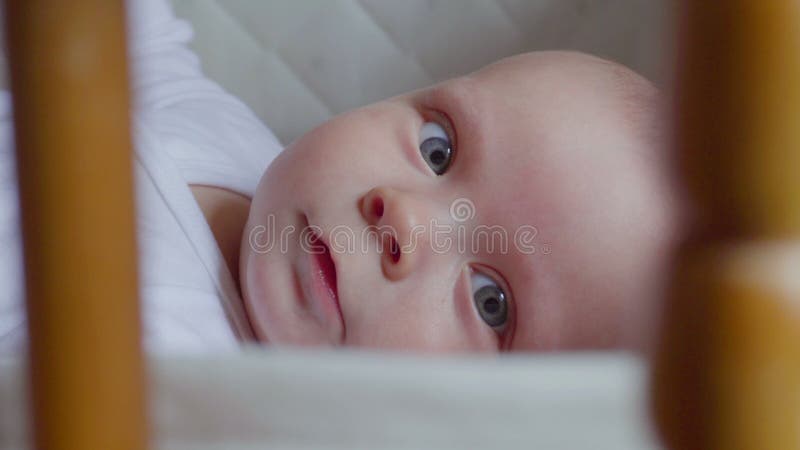 Innocent Baby Smiling and Playing with Toys Stock Footage - Video of ...