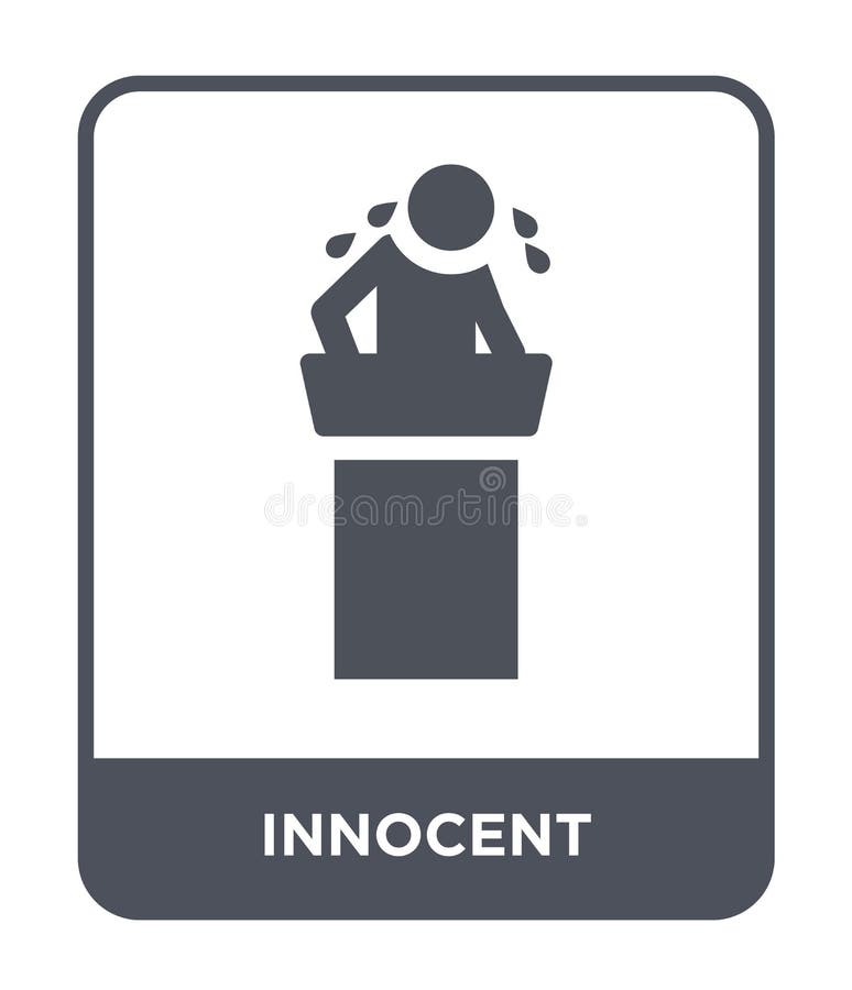 Innocent Icon in Trendy Design Style. Innocent Icon Isolated on White ...