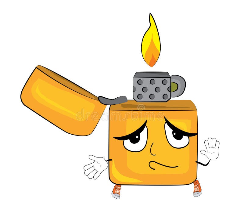 Lighter cartoon stock illustration. Illustration of graphics - 48180494