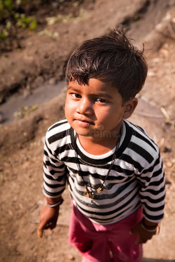 Innocent Smile of Indian Female Child Editorial Photo - Image of ...