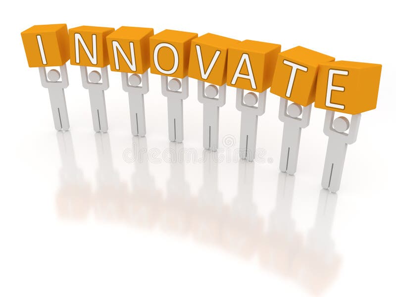 Innovate ilustração stock. Ilustração de equipe, creativo - 55133061