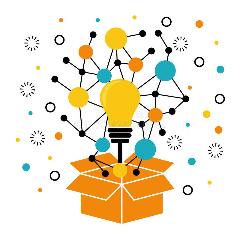 Innovate Disign. Idea Icon. Flat Illustration , Vector Stock Vector ...