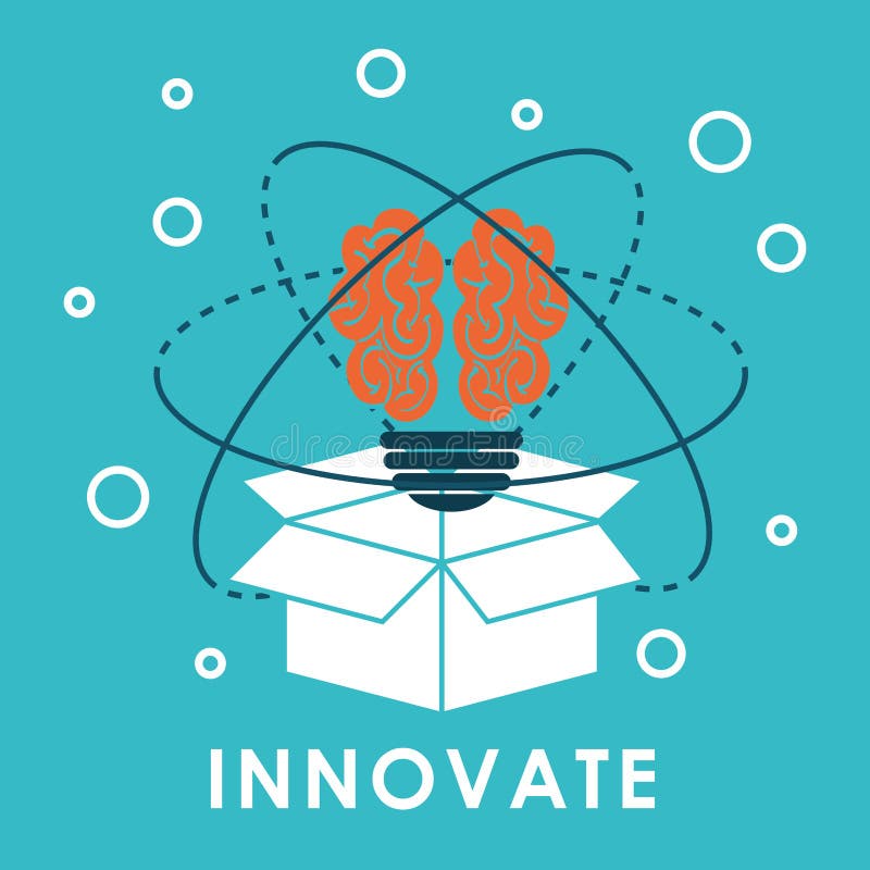 Innovate Disign. Idea Icon. Flat Illustration , Vector Stock Vector ...