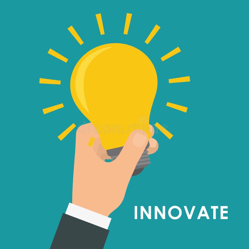 Innovate Disign. Idea Icon. Flat Illustration , Vector Stock Vector ...