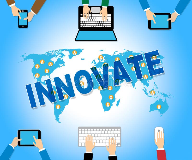 Innovate Improve Evolve Change Steps Stock Illustration - Illustration ...