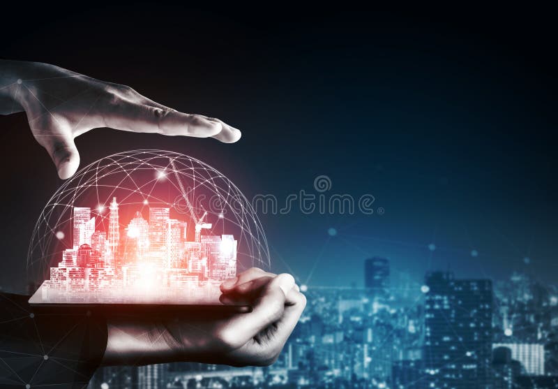 Innovated Building Architecture and Engineering. Stock Image - Image of ...