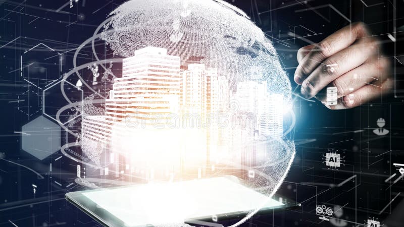 Innovated Building Architecture and Inventive Engineering Stock Photo ...