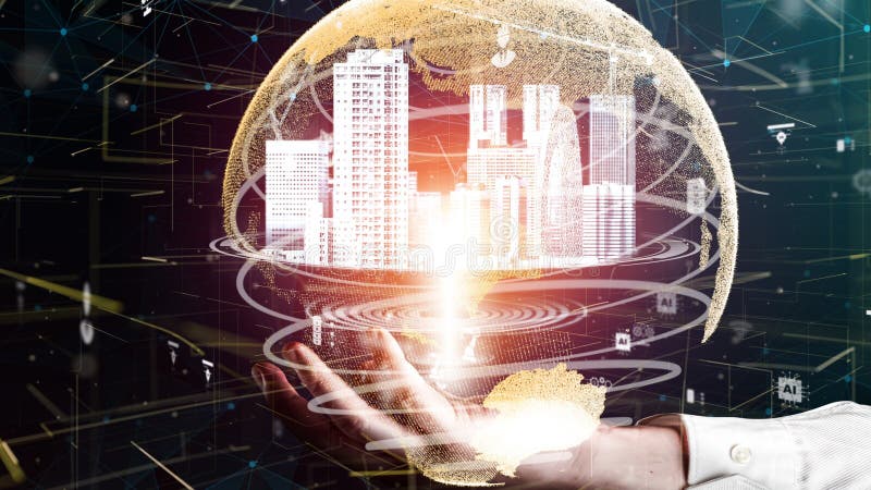 Innovated Building Architecture and Inventive Engineering Stock Image ...