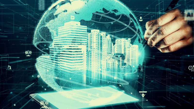 Innovated Building Architecture and Inventive Engineering Stock Image ...