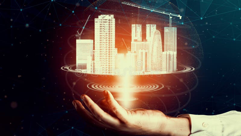 Innovated Building Architecture and Inventive Engineering Stock Image ...