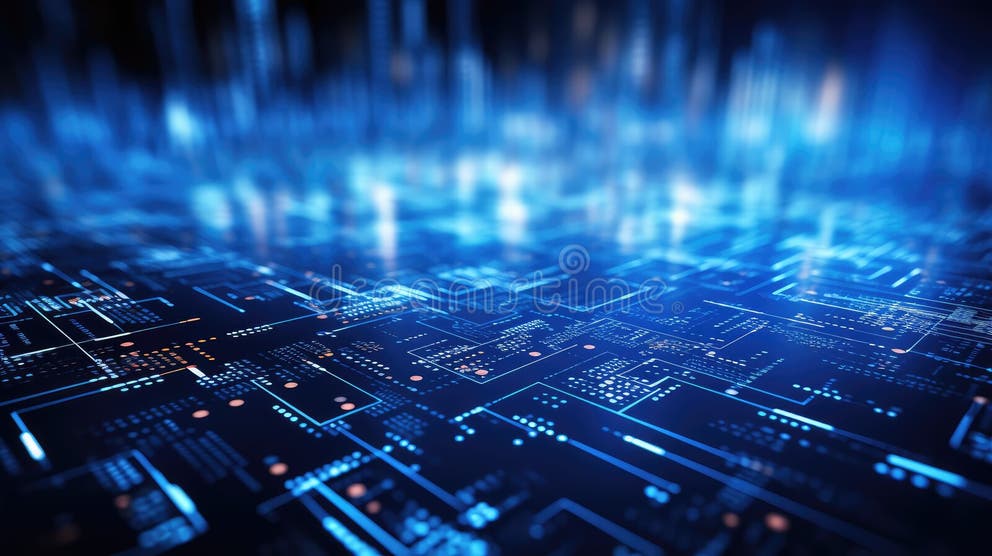 Innovation Blue Business Background Stock Illustration - Illustration ...