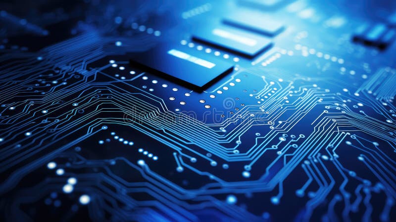 Innovation Blue Technology Background Stock Illustration - Illustration ...