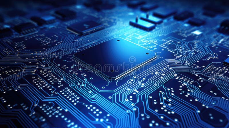 Innovation Blue Technology Background Stock Photo - Image of augmented ...