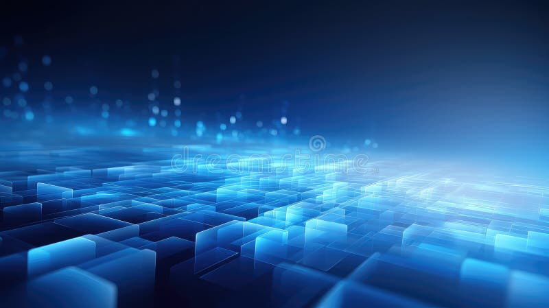 Innovation Blue Technology Background Stock Illustration - Illustration ...