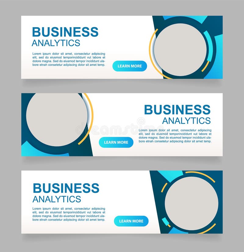 Innovation in Business Analytics Web Banner Design Template Stock ...
