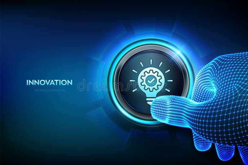 Innovation. Business Innovative Idea and Solution Technology Concept ...