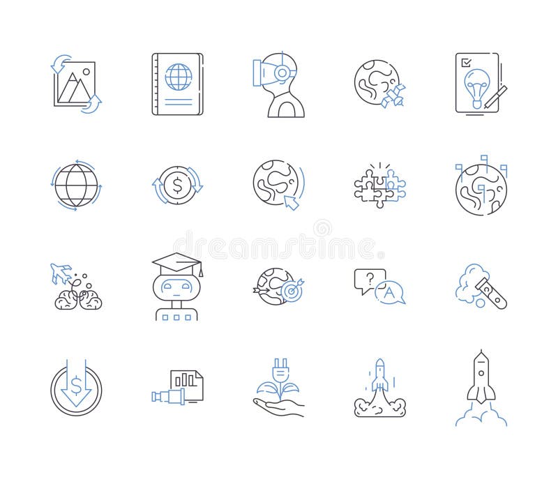 Innovation Business Outline Icons Collection. Entrepreneurship ... Innovation Business Outline Icons Collection. Entrepreneurship ...