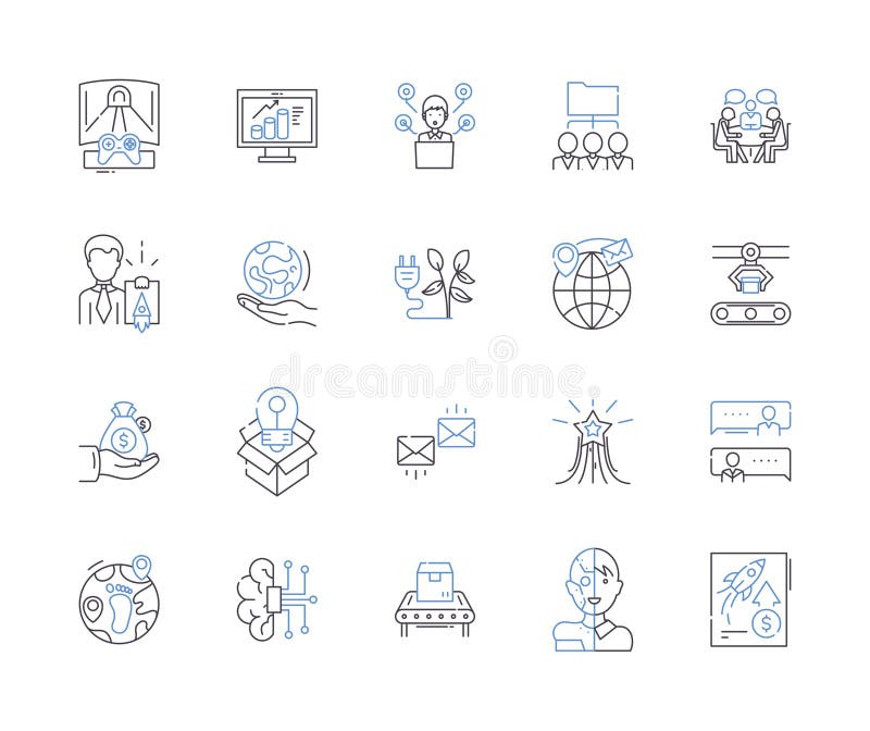 Innovation Business Outline Icons Collection. Entrepreneurship ...