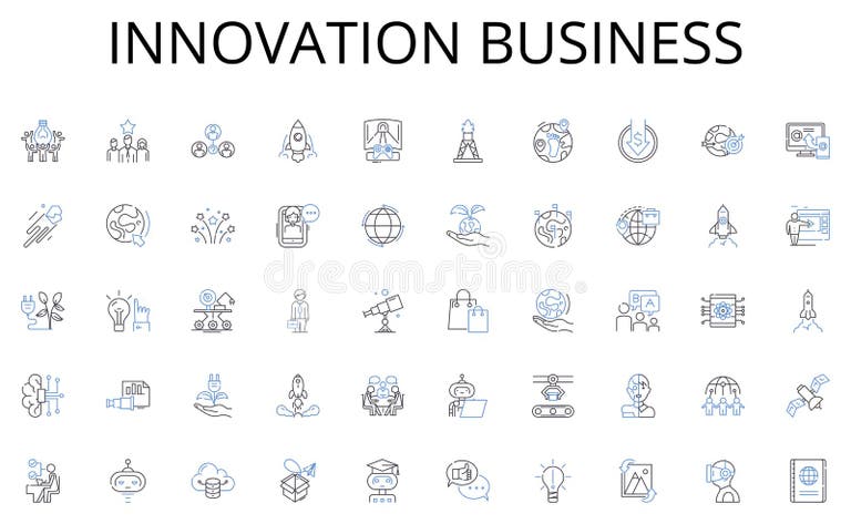 Innovation Business Line Icons Collection. Smart, Efficient, Customized ...