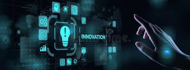 Innovation Business and Technology Concept on Virtual Screen. Innovate ...