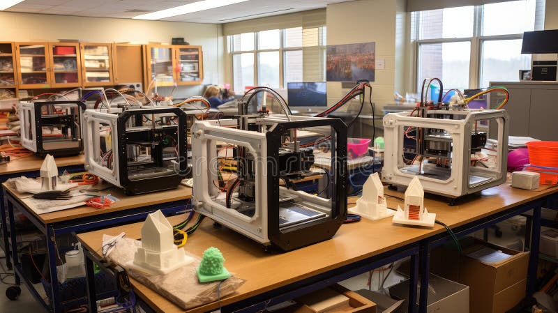 Innovation Classroom Technology Stock Illustration - Illustration of ...