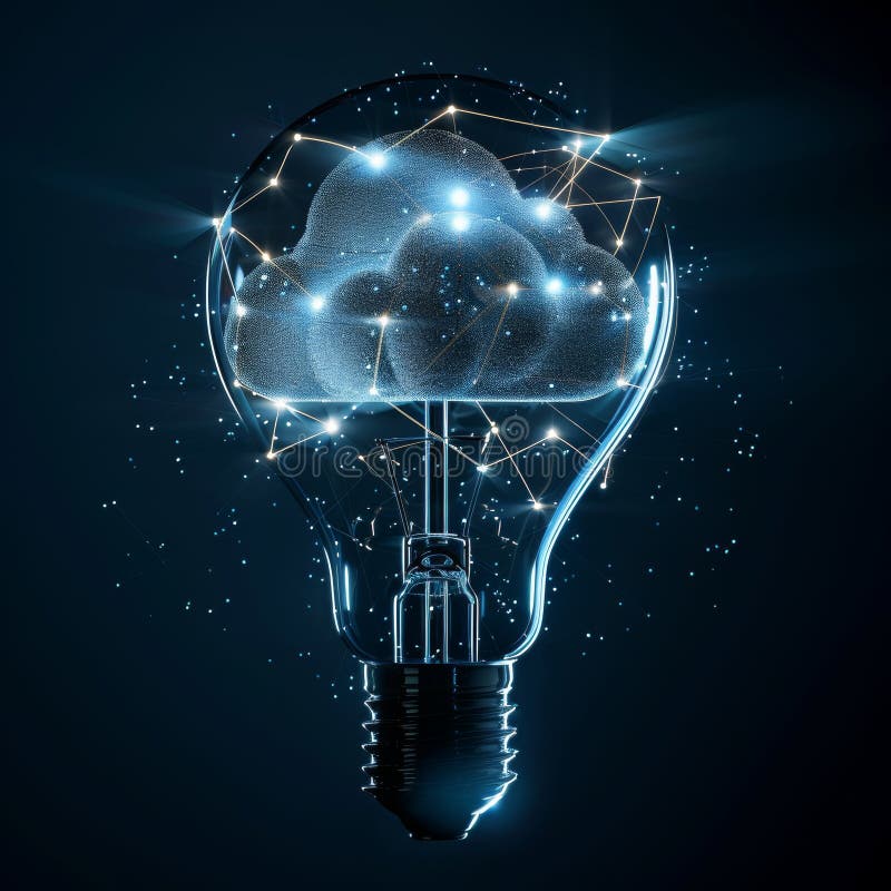 Innovation Cloud Computing Network Connection Concept, Business ...