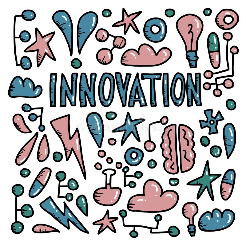 Innovation Concept in Doodle Style. Vector Design. Stock Vector ...