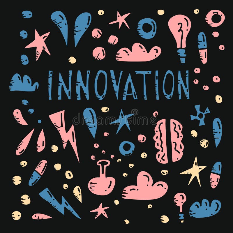 Innovation Concept in Doodle Style. Vector Design. Stock Vector ...